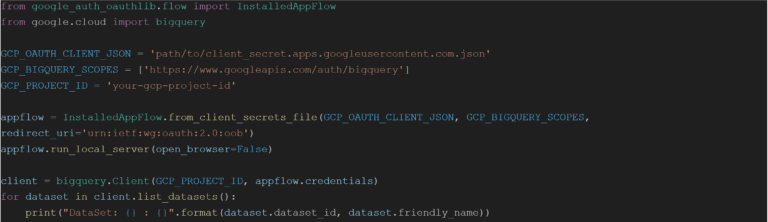 How to Authenticate to Google BigQuery Using OAuth 2.0 Client Credentials