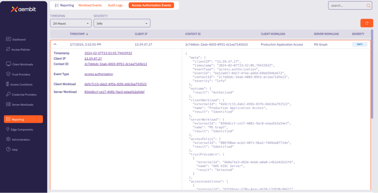 Introducing Authorization Events in Aembit Workload IAM